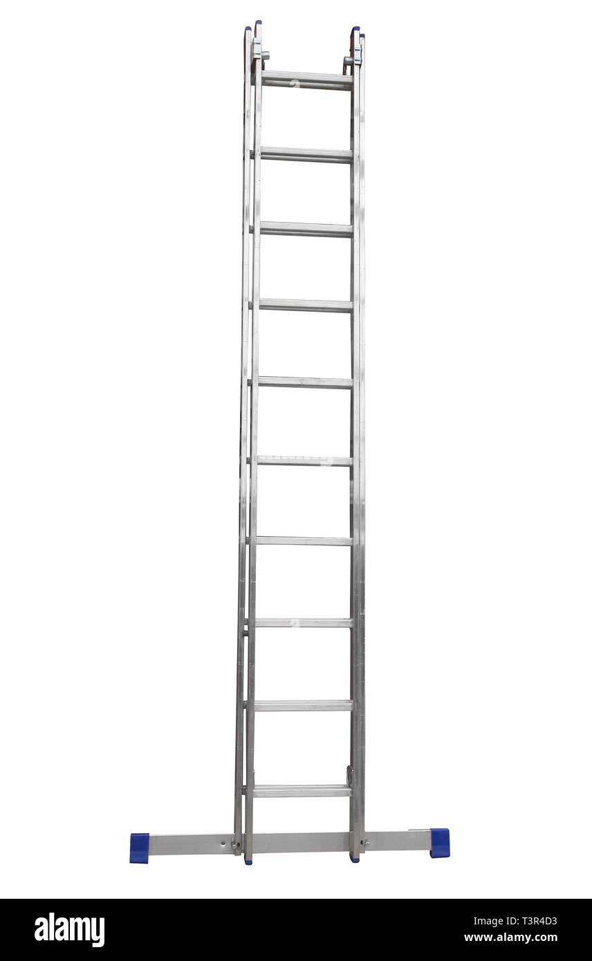 Metal ladder isolated on white background Stock Photo - Alamy