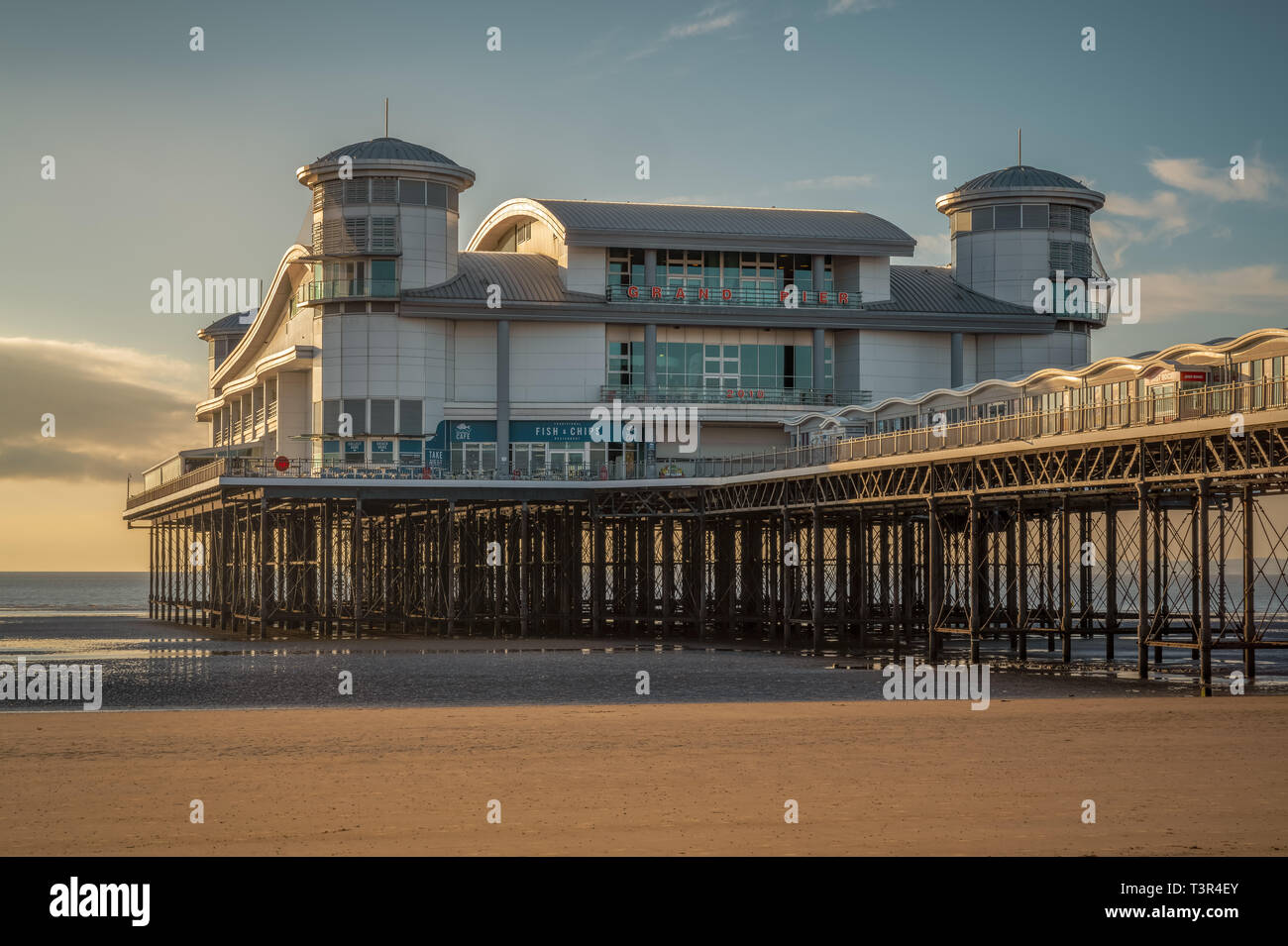 Weston-super-Mare, North Somerset, England, UK - October 04, 2018: View ...