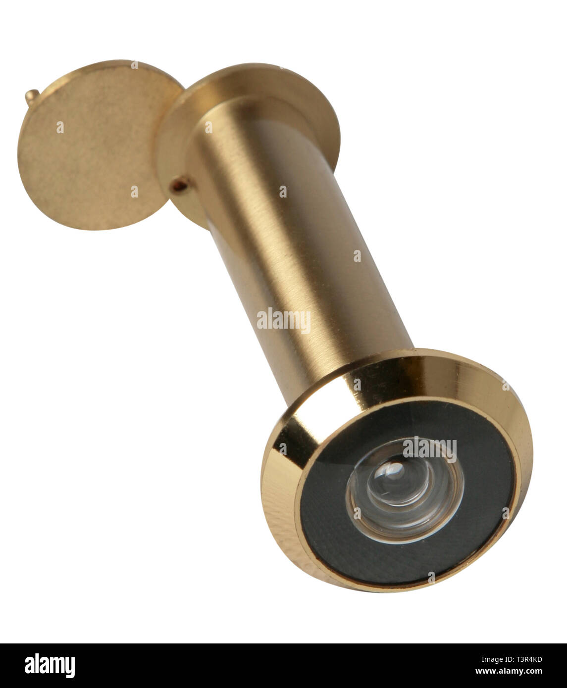 Modern optical door viewer isolated on white background Stock Photo - Alamy