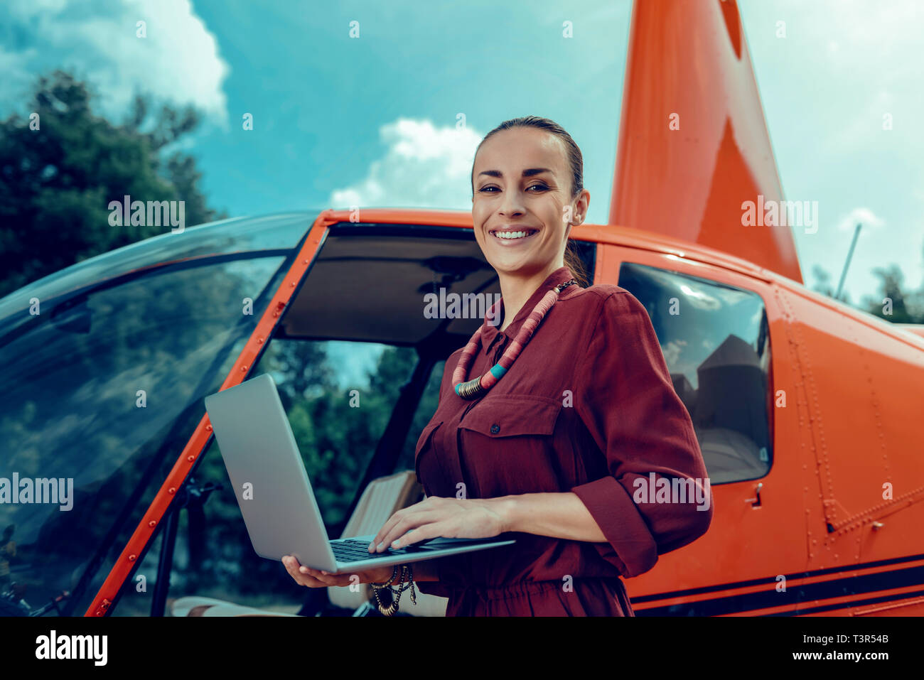 Woman with wide smile hi-res stock photography and images - Alamy