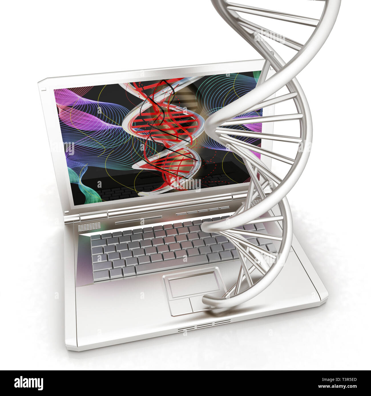 Computer dna model Cut Out Stock Images & Pictures - Alamy