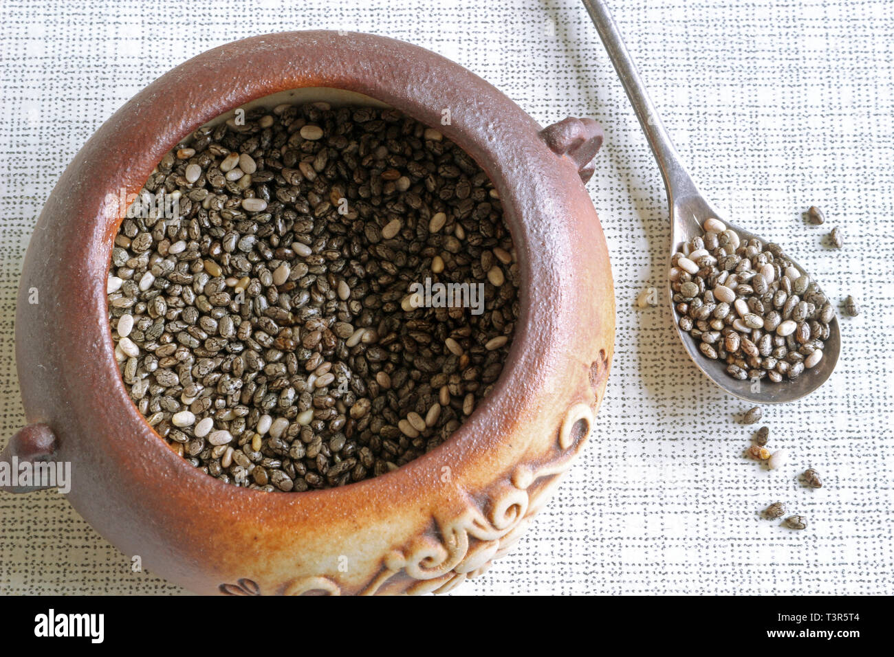 Chia seed chia seeds hi-res stock photography and images - Alamy