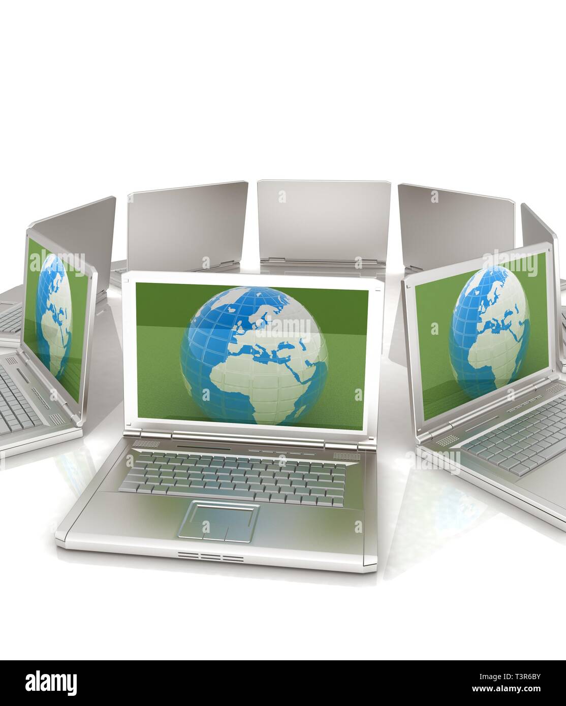 Cable and wireless world map hi-res stock photography and images - Alamy