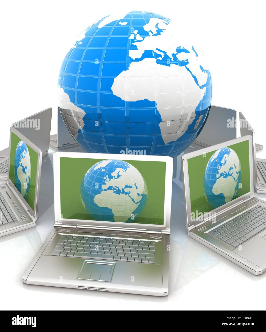 Cable and wireless world map hi-res stock photography and images - Alamy