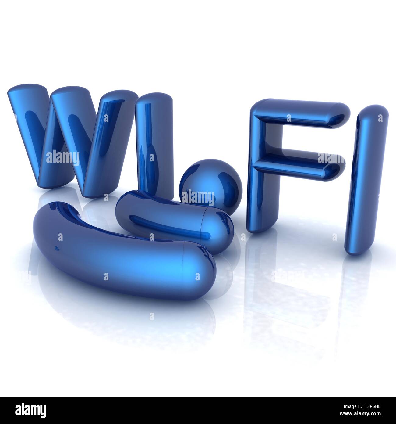 WiFi symbol. 3d illustration Stock Photo - Alamy