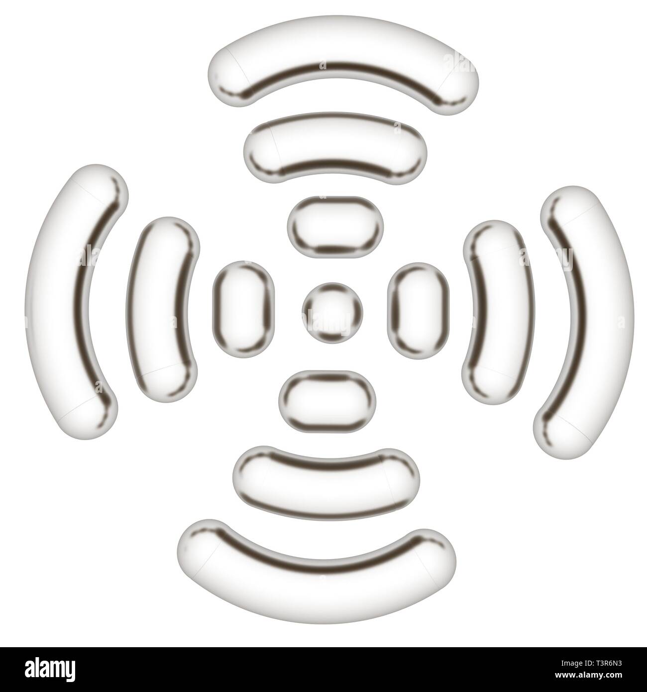 Radio Frequency Identification symbol. 3d illustration Stock Photo - Alamy