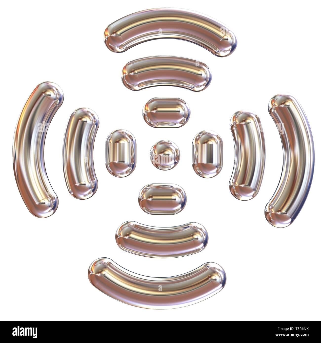 Radio Frequency Identification symbol. 3d illustration Stock Photo - Alamy