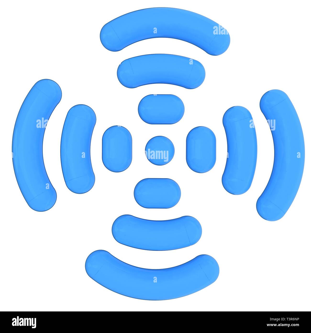 Radio Frequency Identification symbol. 3d illustration Stock Photo - Alamy