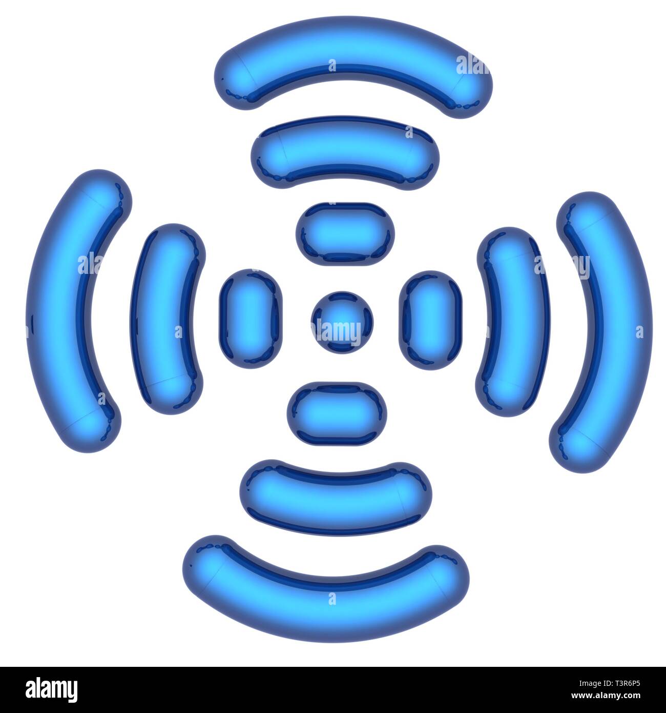 Radio Frequency Identification symbol. 3d illustration Stock Photo - Alamy