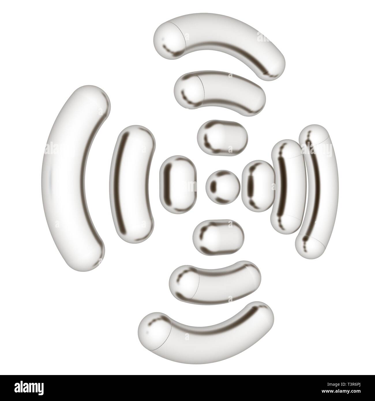 Radio Frequency Identification symbol. 3d illustration Stock Photo - Alamy