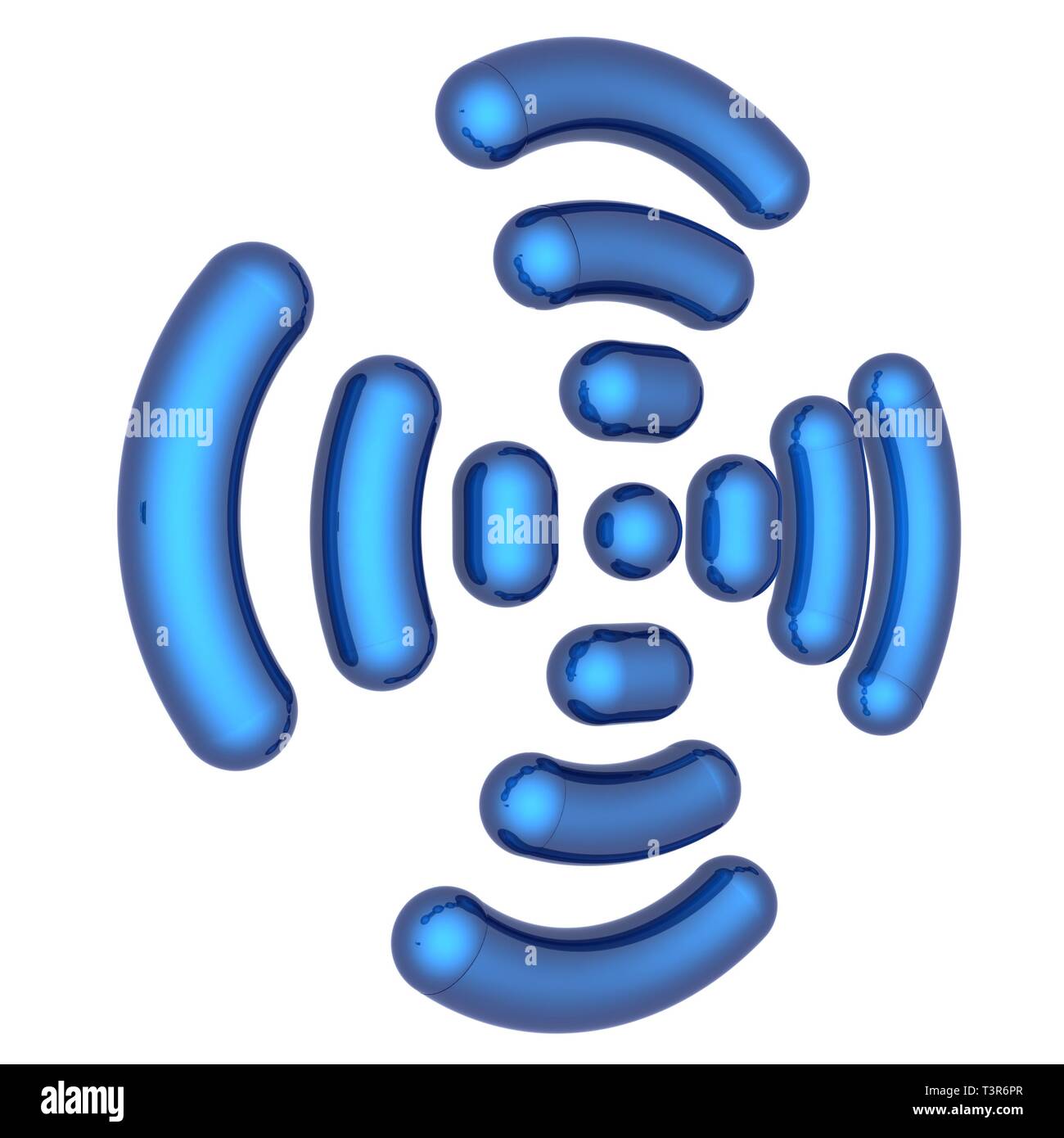 Radio Frequency Identification symbol. 3d illustration Stock Photo - Alamy