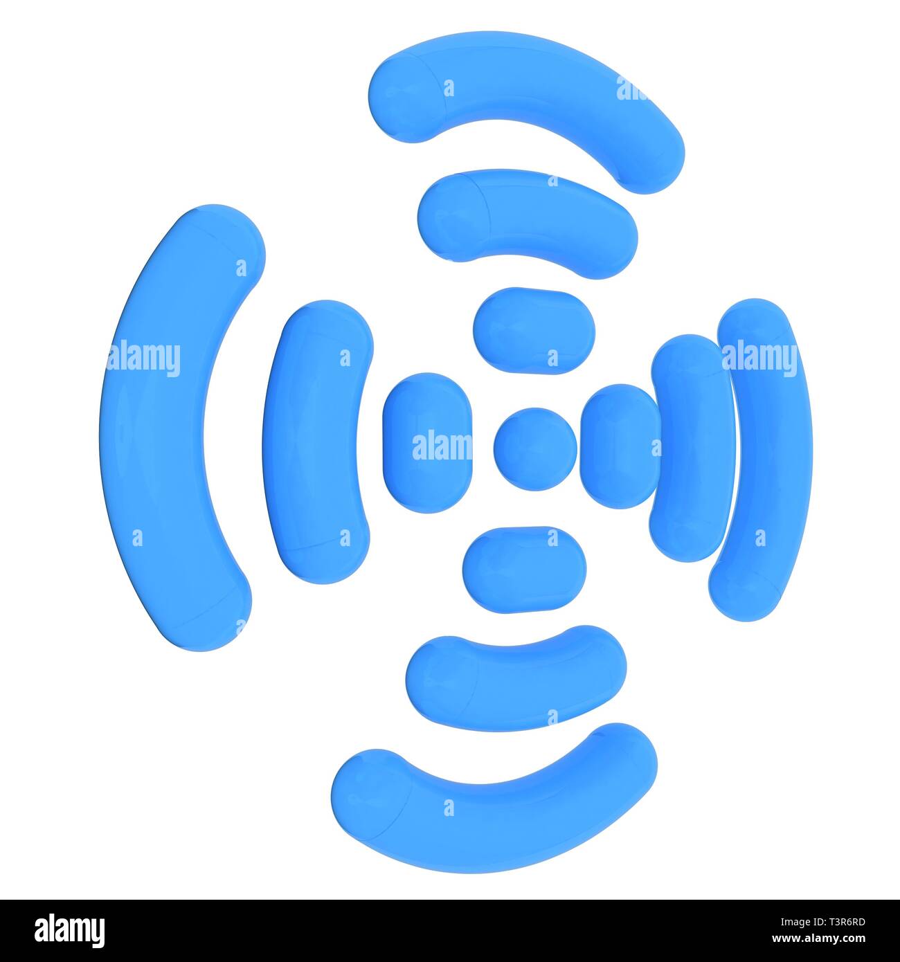 Radio Frequency Identification symbol. 3d illustration Stock Photo - Alamy