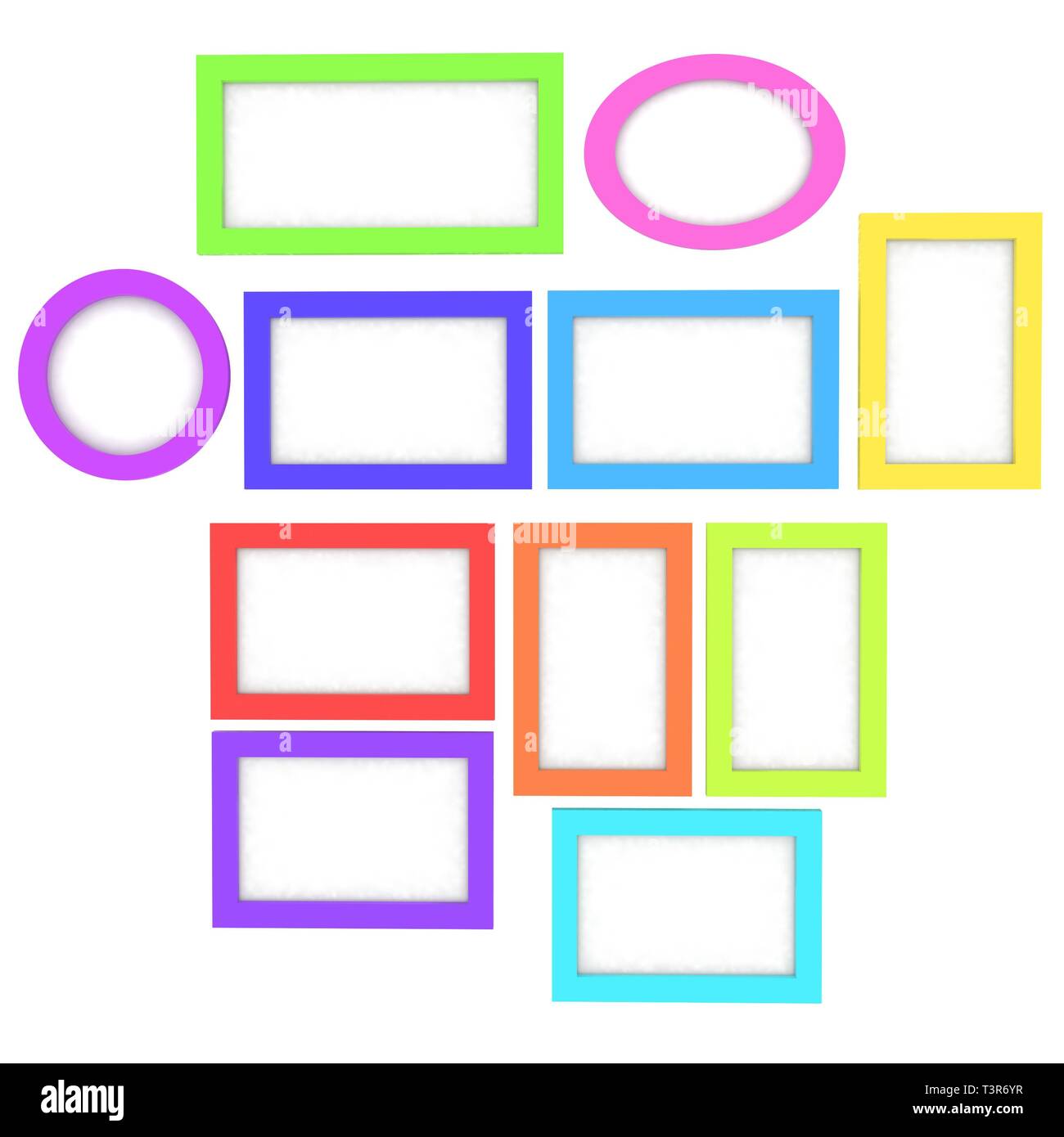Abstract frames. Conceptual design. 3D illustration Stock Photo - Alamy