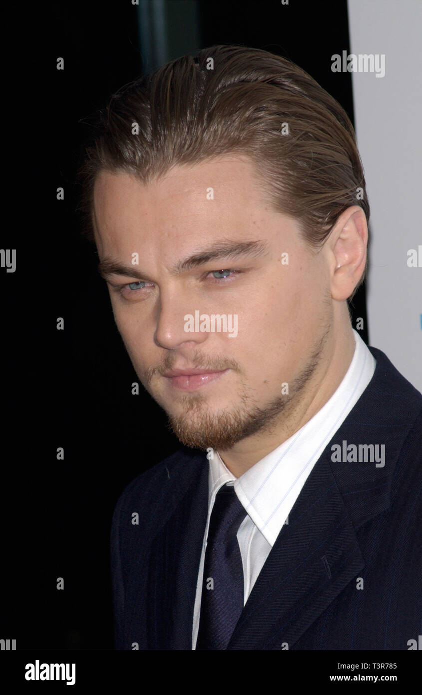 LOS ANGELES, CA. December 17, 2002: Actor LEONARDO DiCAPRIO at the Los ...