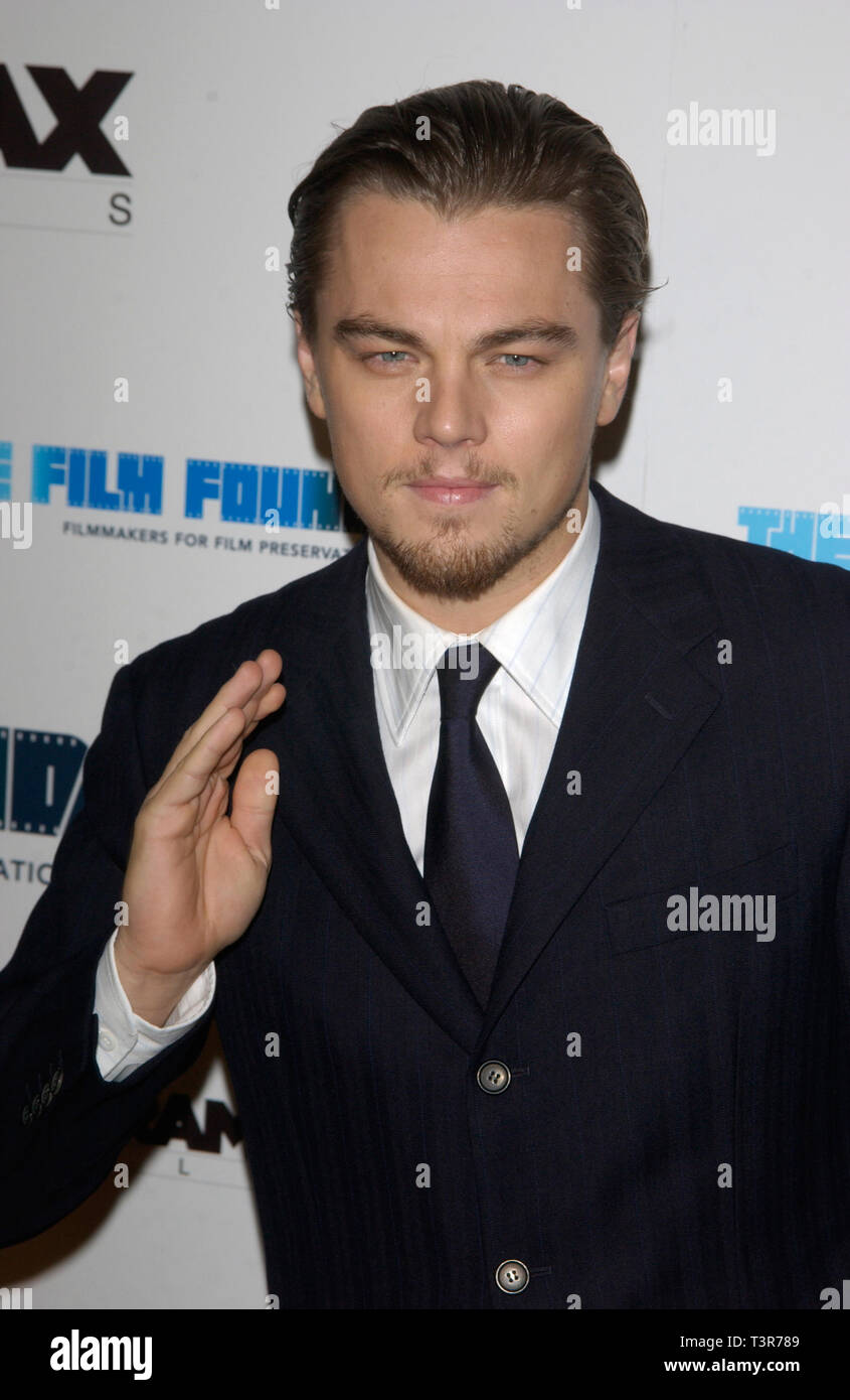 LOS ANGELES, CA. December 17, 2002: Actor LEONARDO DiCAPRIO at the Los ...