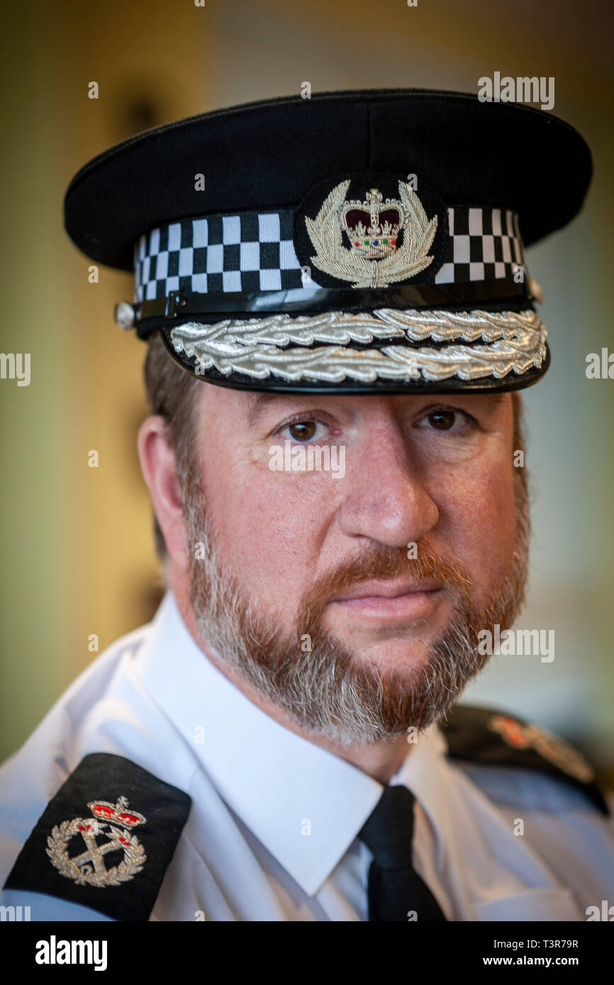 Chief Constable Simon Bailey of Norfolk Constabulary in his office at ...