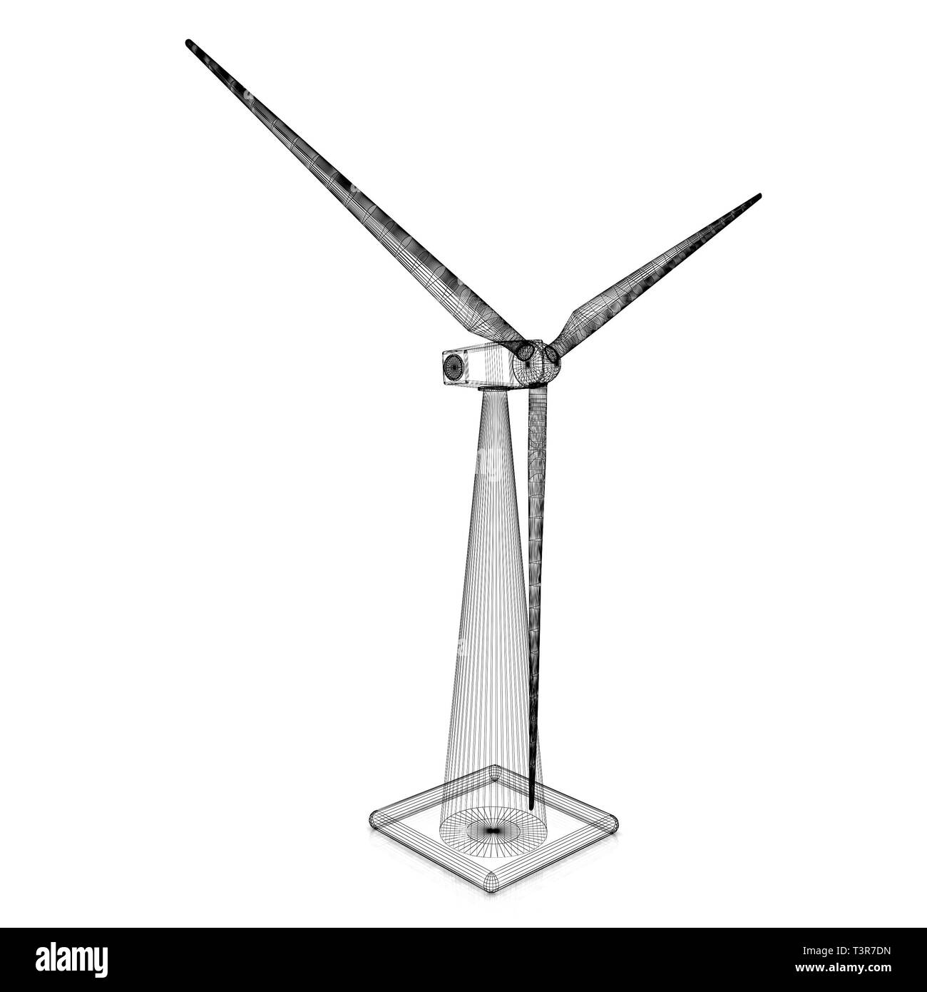 Wind generator turbines icon. 3d illustration Stock Photo - Alamy