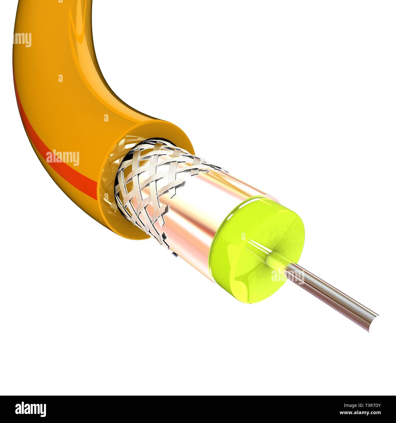 Copper telephone cable Cut Out Stock Images & Pictures - Alamy