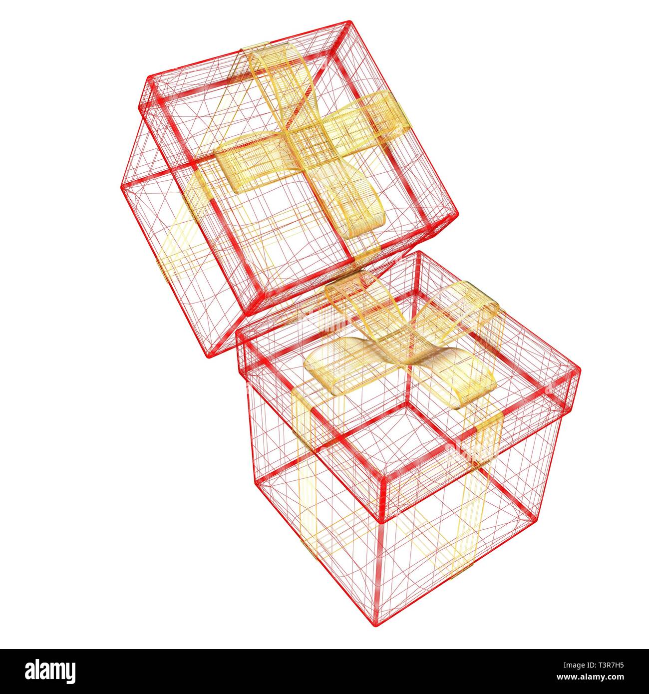 colorful gift box concept. 3d illustration Stock Photo - Alamy