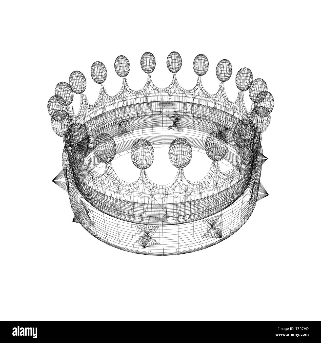 Crown. 3D illustration Stock Photo - Alamy