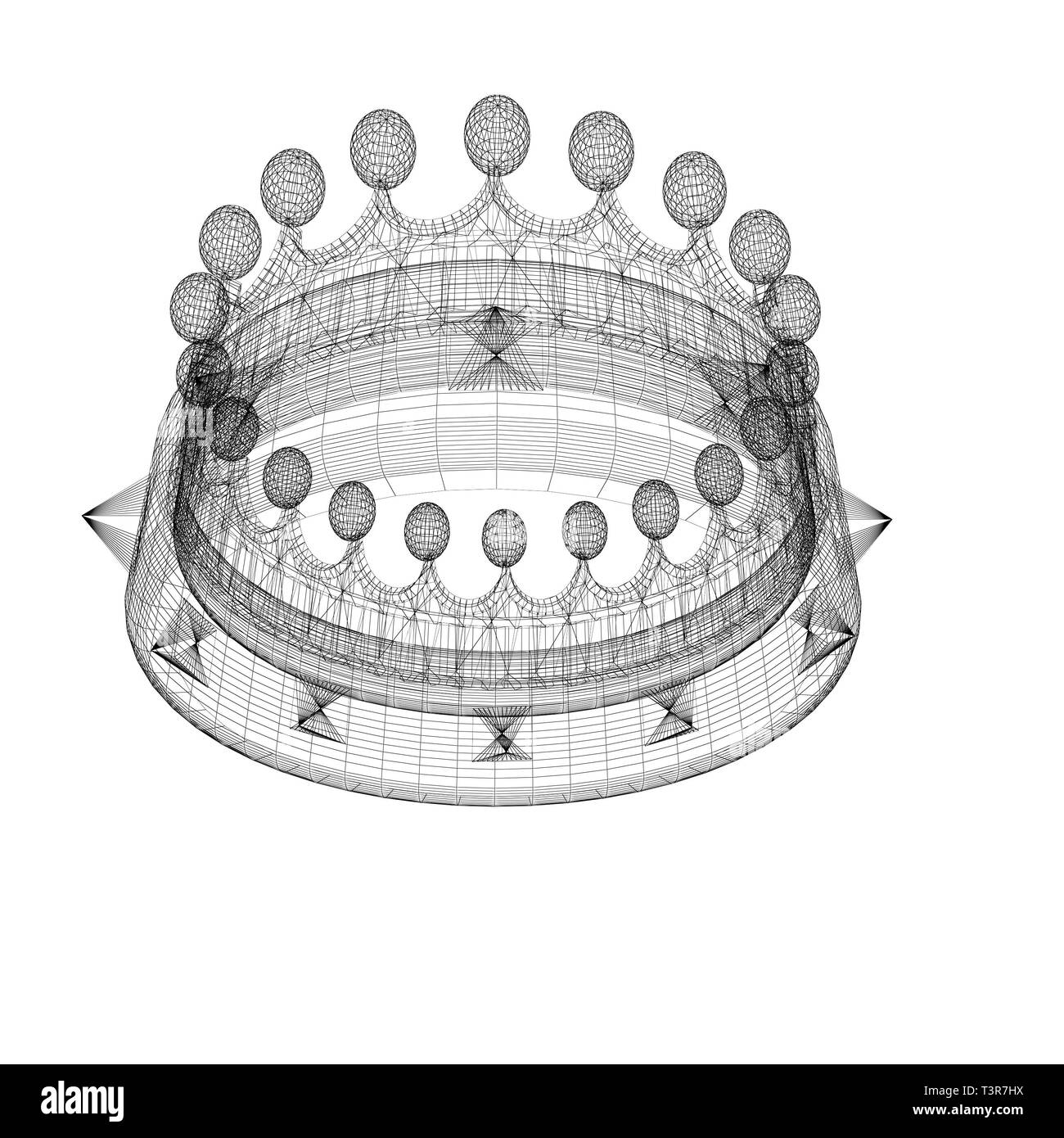 Crown. 3D illustration Stock Photo - Alamy