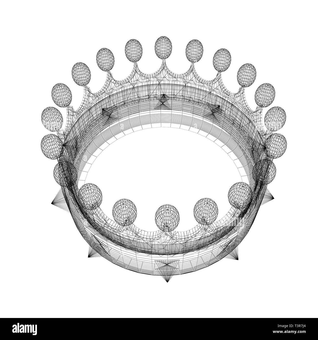 Crown. 3D illustration Stock Photo - Alamy