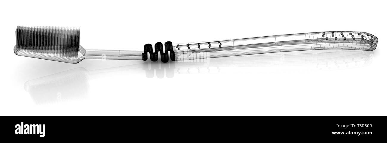 Toothbrush. 3d illustration Stock Photo - Alamy