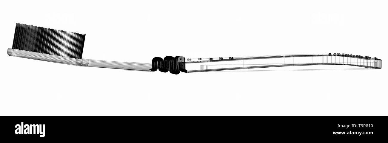 Toothbrush. 3d illustration Stock Photo - Alamy