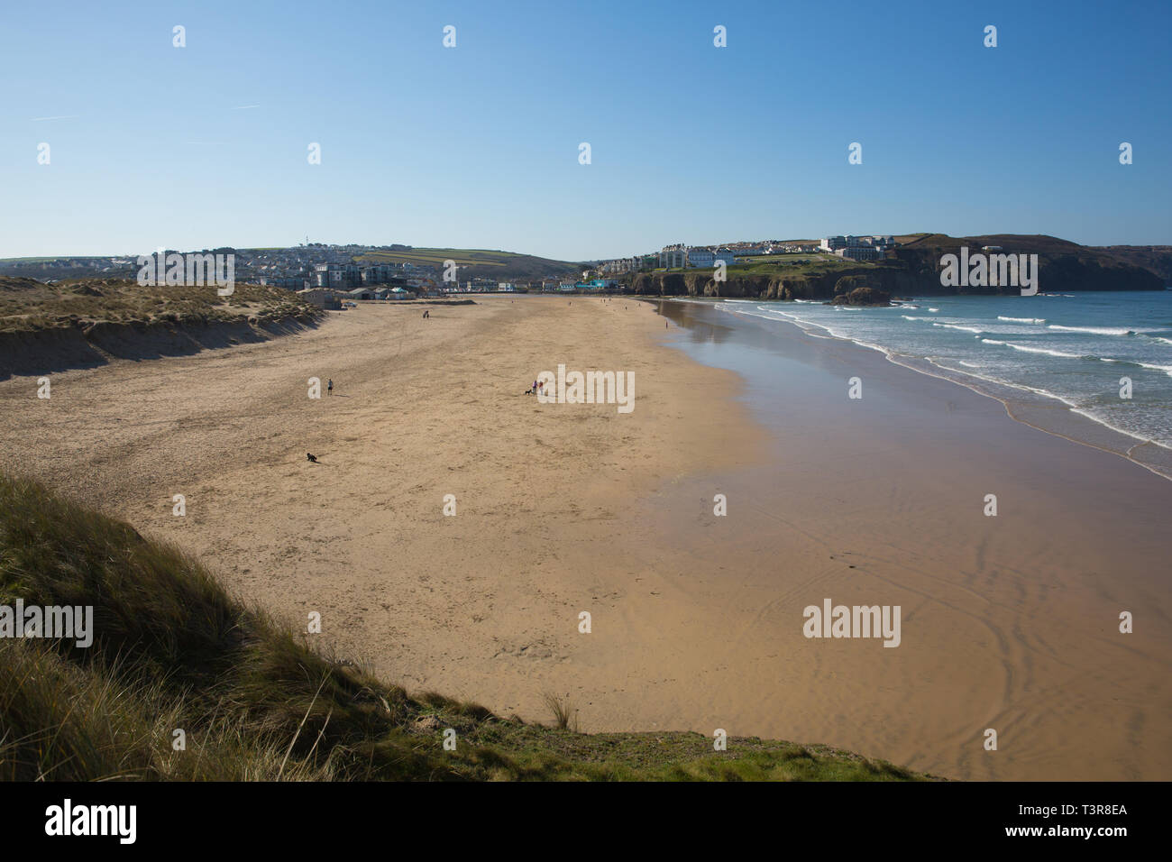 Perranporth town hi-res stock photography and images - Alamy