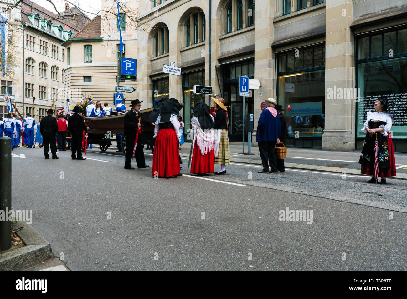 Zurich, ZH / Switzerland - April 8, 2019: the traditional spring ...