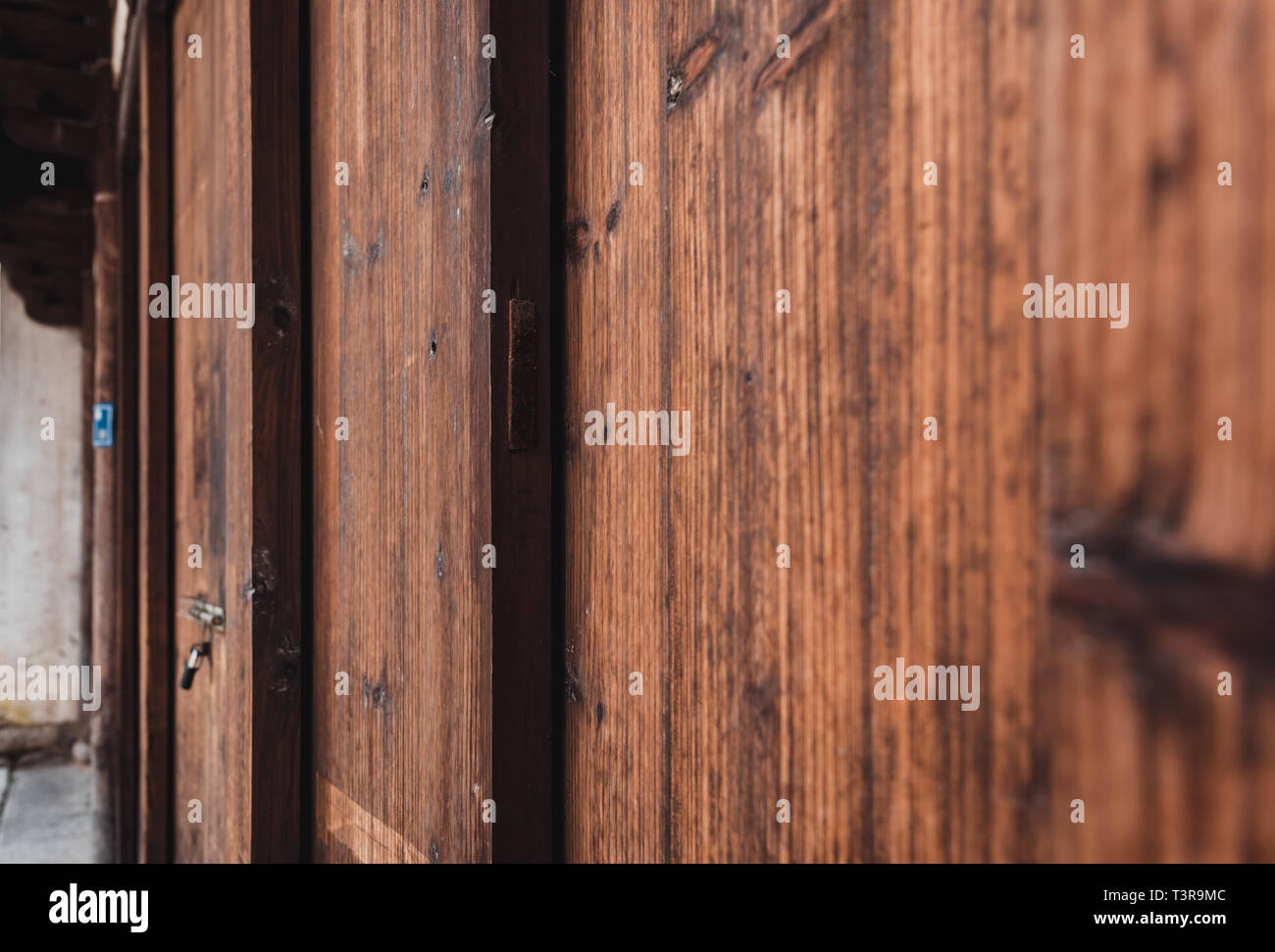 Traditional Chinese style wooden door. Ancient Chinese Door Stock Photo ...
