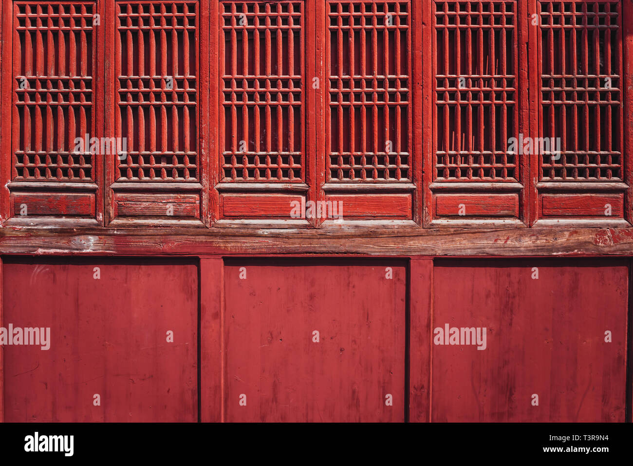 Traditional Chinese style wooden door. Ancient Chinese Door Stock Photo ...