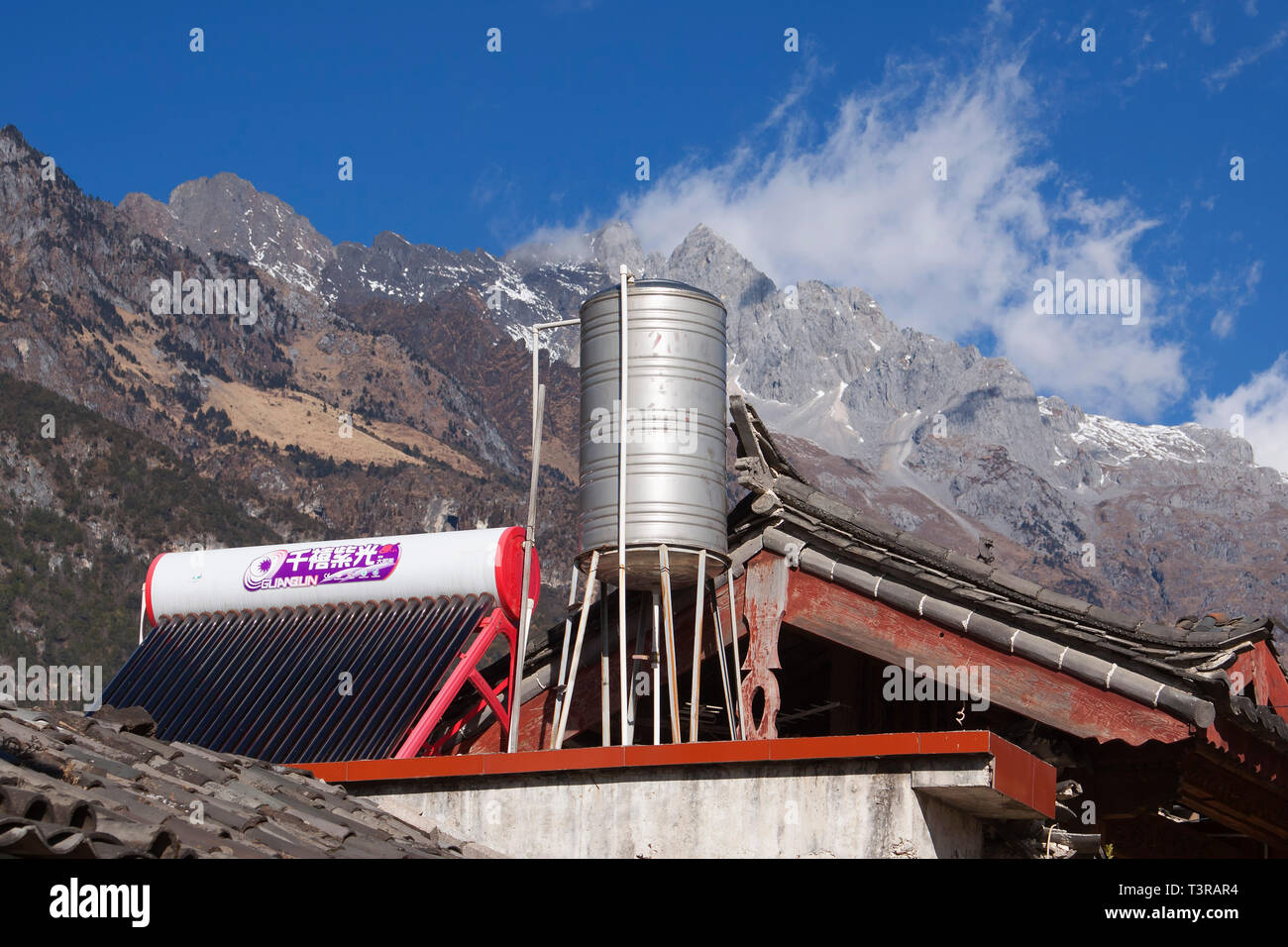Yuhu village, belonging to the Naxi minority, located about 15 ...