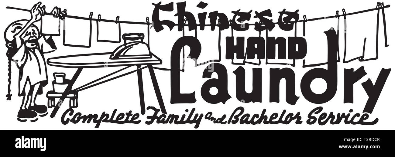 Chinese Hand Laundry Stock Photo - Alamy