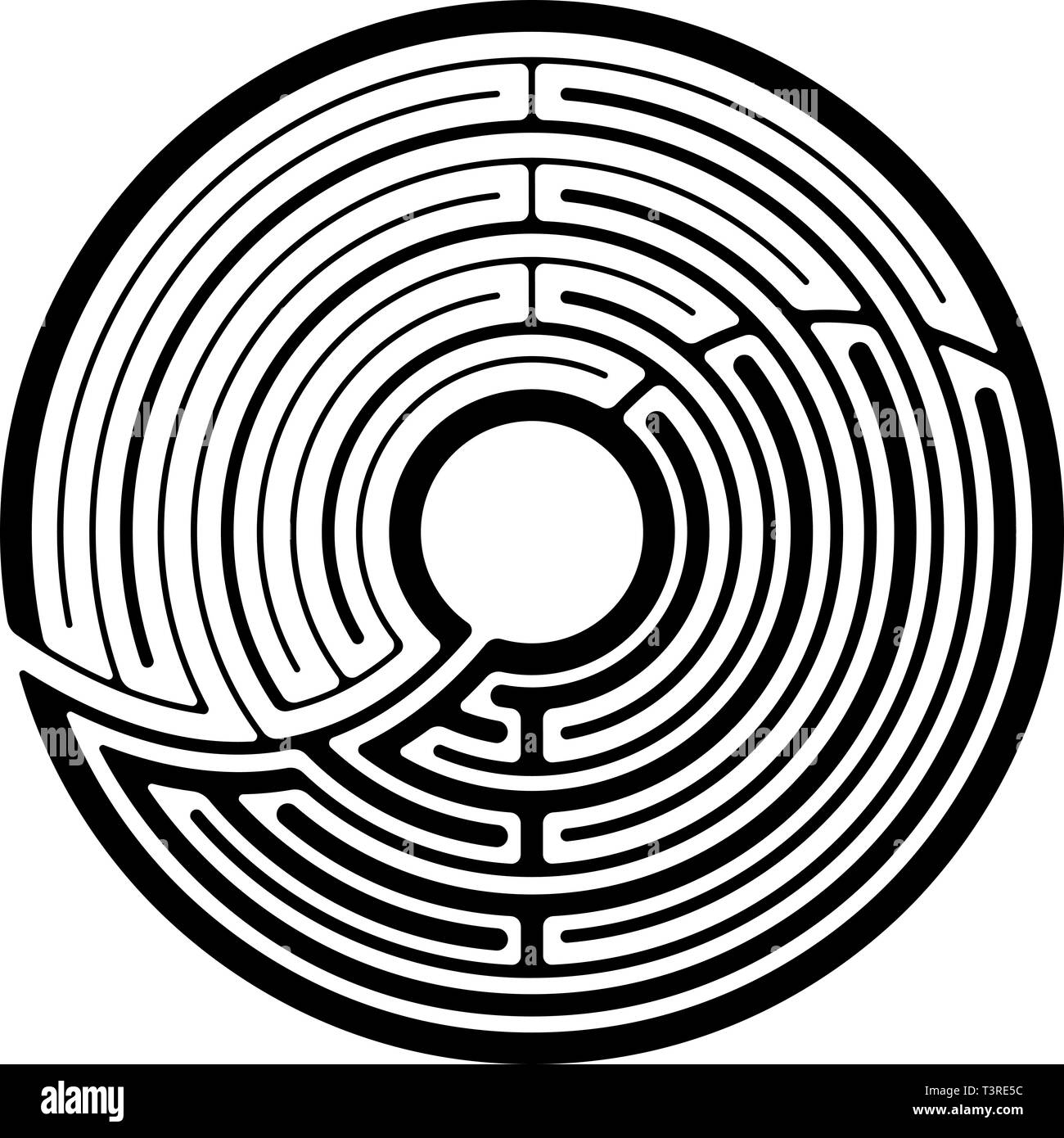 Yin and Yang Labyrinth Stock Vector Image & Art - Alamy