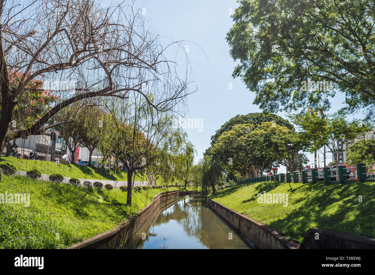 Public linear park 'Brasil 500 anos' in Valinhos/ SP/ Brazil Stock ...