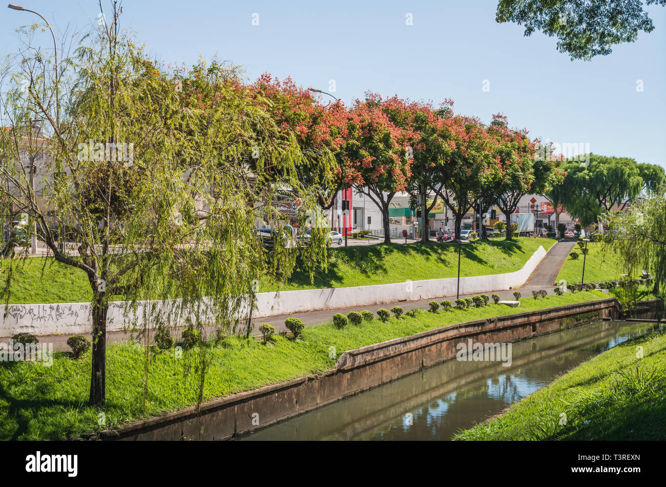 Valinhos / SP / Brazil - April 11, 2019: Park 'Brasil 500 anos' view ...