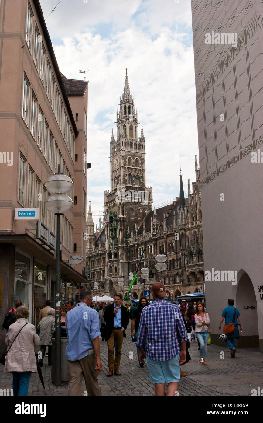 Neues Rathaus, New town hall Munich, Germany Stock Photo - Alamy