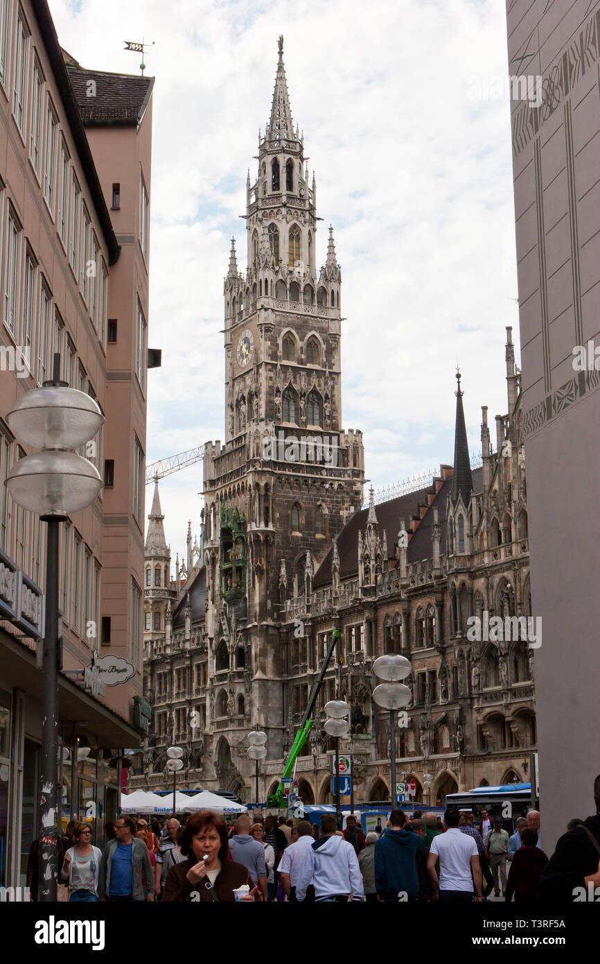 Neues Rathaus, New town hall Munich, Germany Stock Photo - Alamy