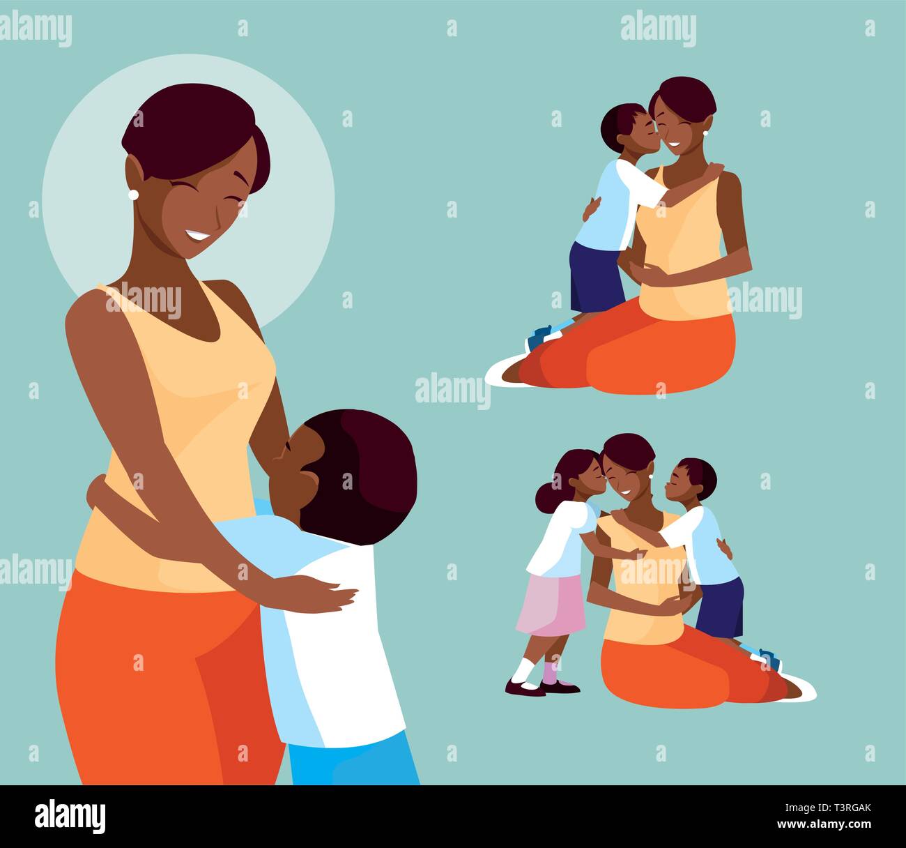 Protect mothers and children Stock Vector Images - Alamy