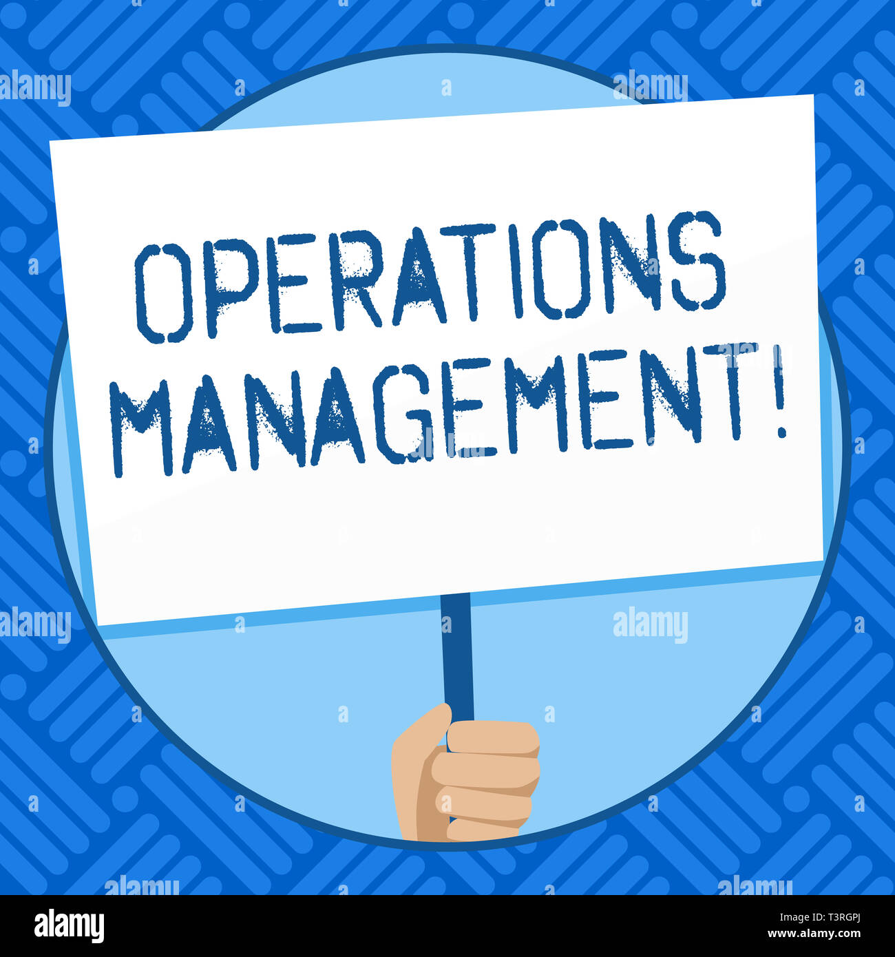 Text sign showing Operations Management. Business photo text designing ...