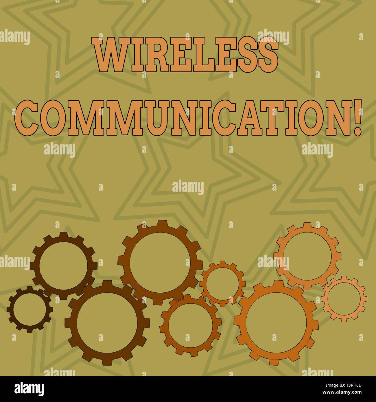Writing note showing Wireless Communication. Business concept for ...