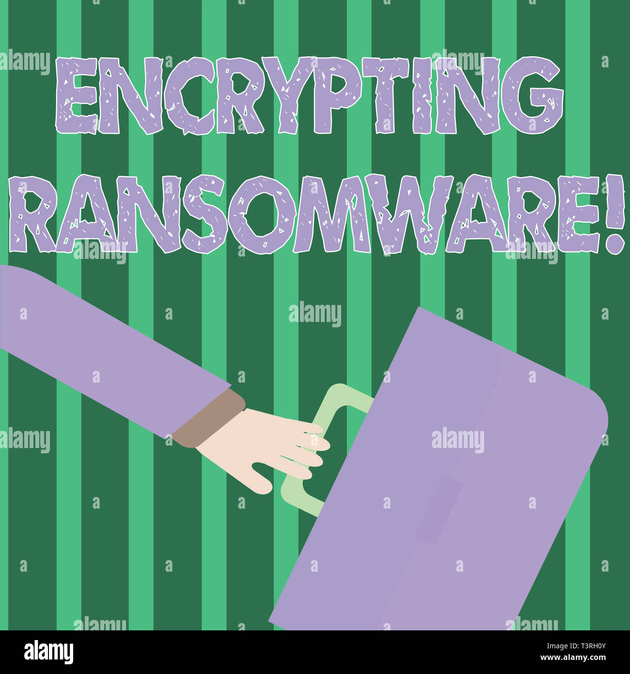 Handwriting text Encrypting Ransomware. Conceptual photo malware that ...