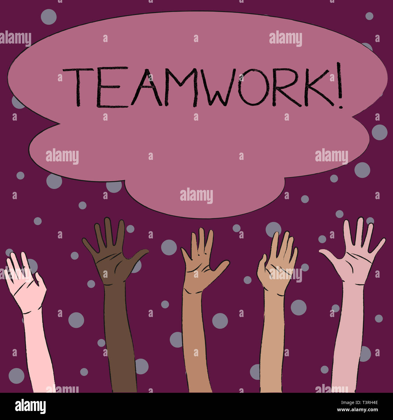 Word writing text Teamwork. Business photo showcasing combined action ...