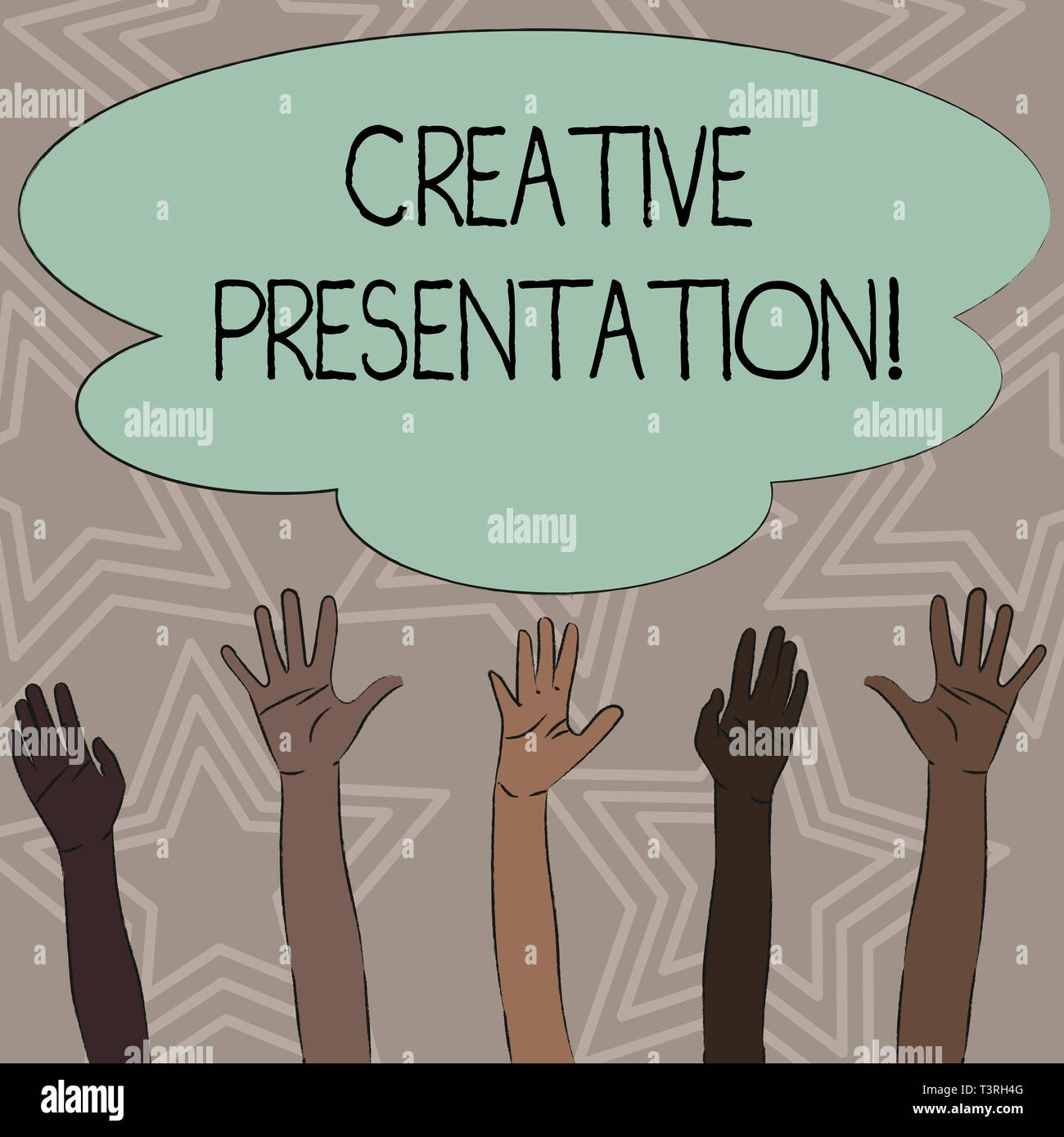 Writing note showing Creative Presentation. Business concept for ...