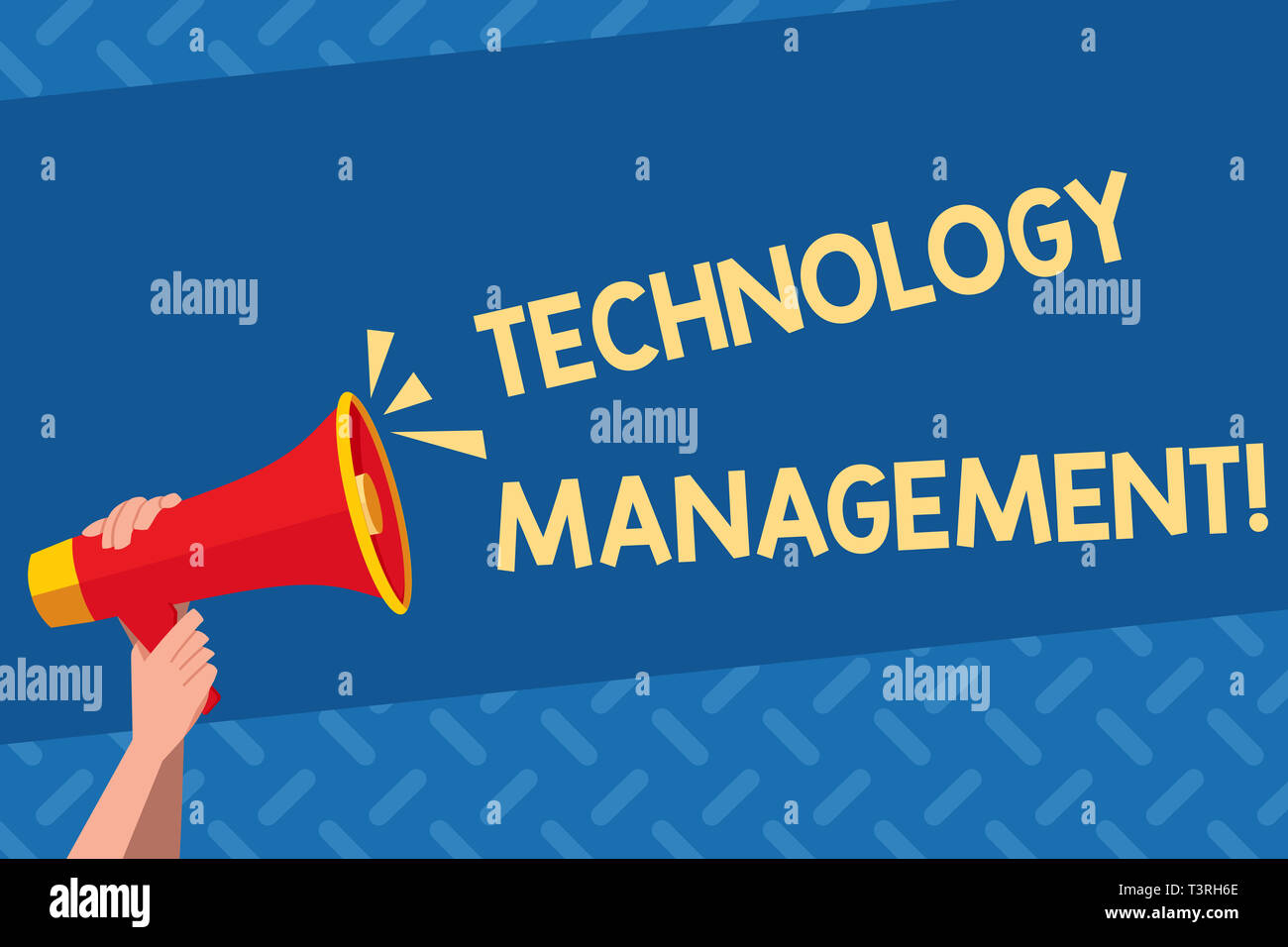 Handwriting text Technology Management. Conceptual photo integrated ...