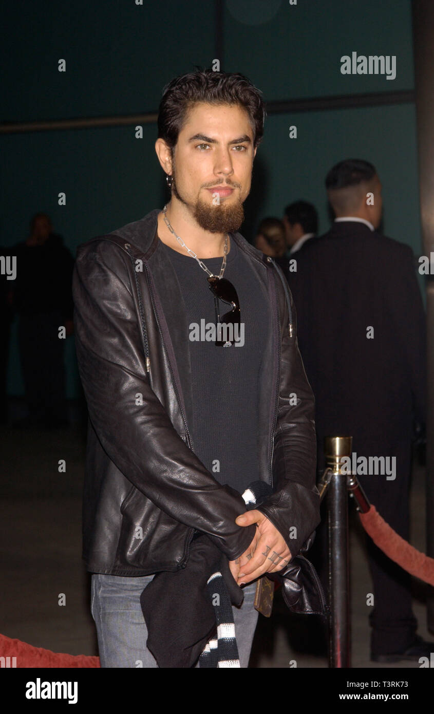 LOS ANGELES, CA. November 04, 2002: Rock star DAVE NAVARRO at the U.S ...