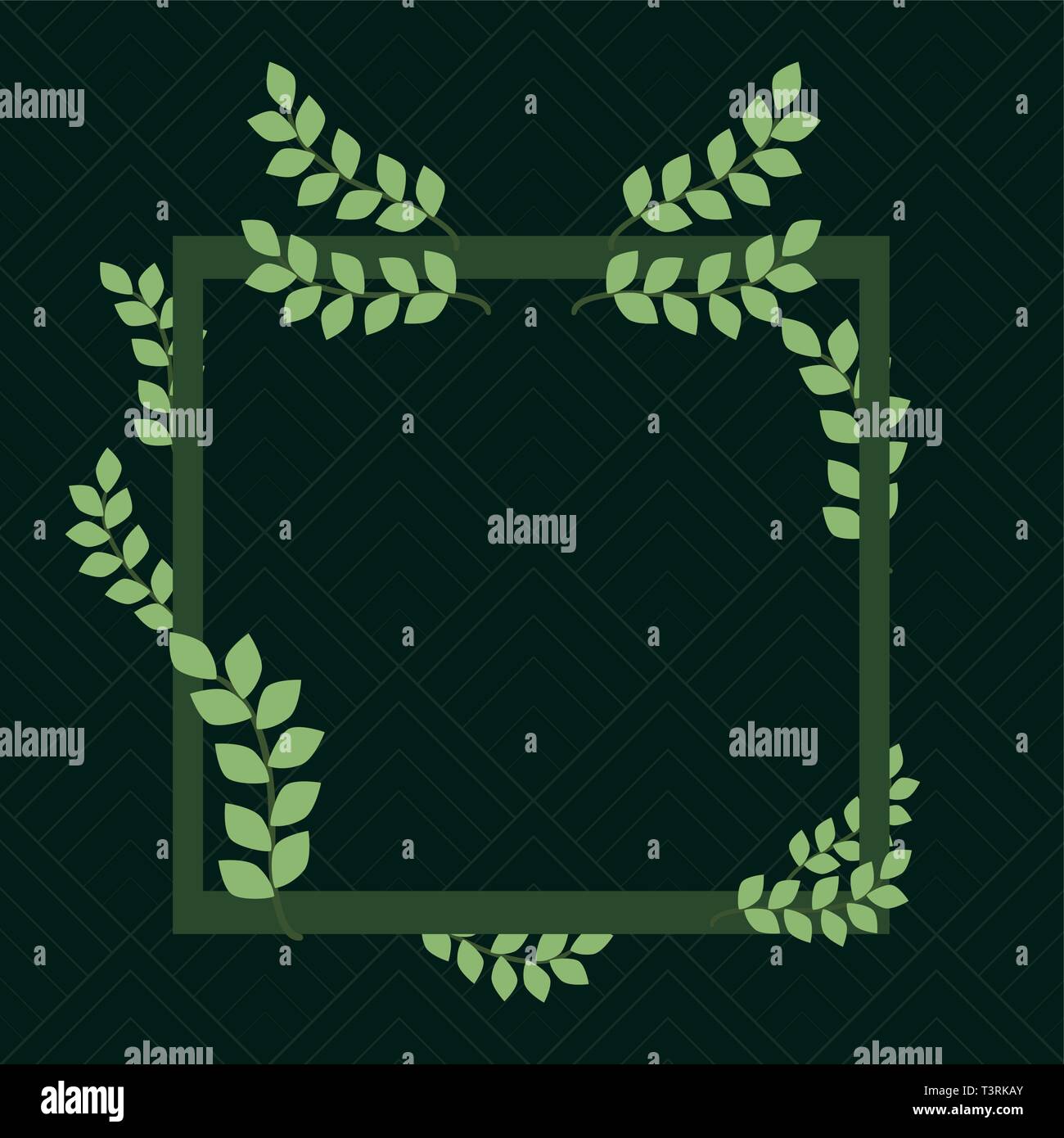 floral leaves banner foliage background vector illustration Stock ...