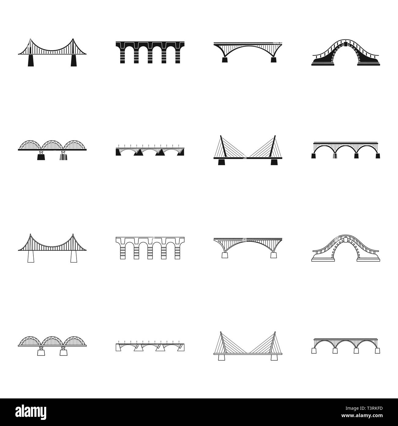 Vector illustration of connection and design icon. Set of connection ...