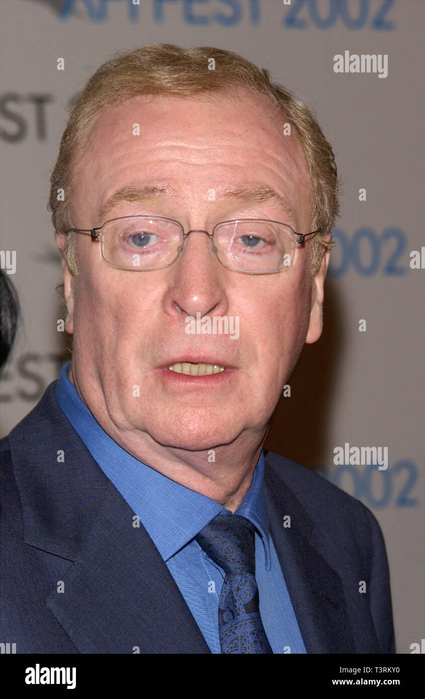 LOS ANGELES, CA. November 16, 2002: Actor MICHAEL CAINE at the Los ...